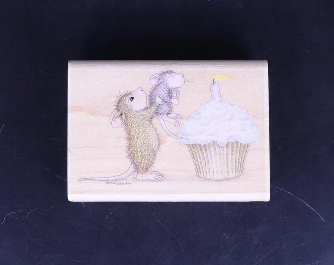 Stampabilities HMGR1011 House Mouse Make A Wish 02 Wooden Rubber Stamp ...