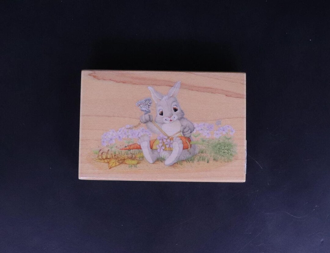 Vintage Rubber Stamp by Cornish Heritage Farms Bunny Presents TA-101S ...