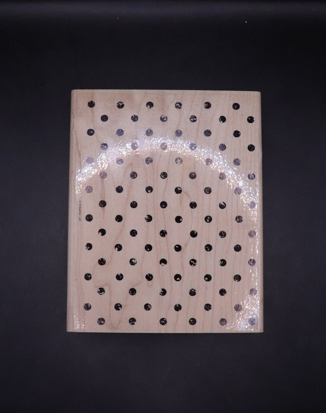 Stampin' Up Distressed Dots Background Stamp Wood Mounted Stamp - Etsy