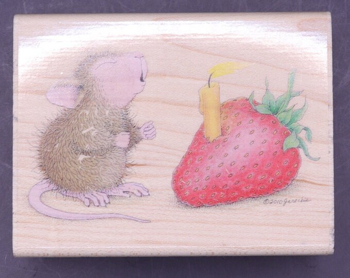 Stampabilities HMJR1030 House Mouse "wishful Thinking" Wooden Rubber ...