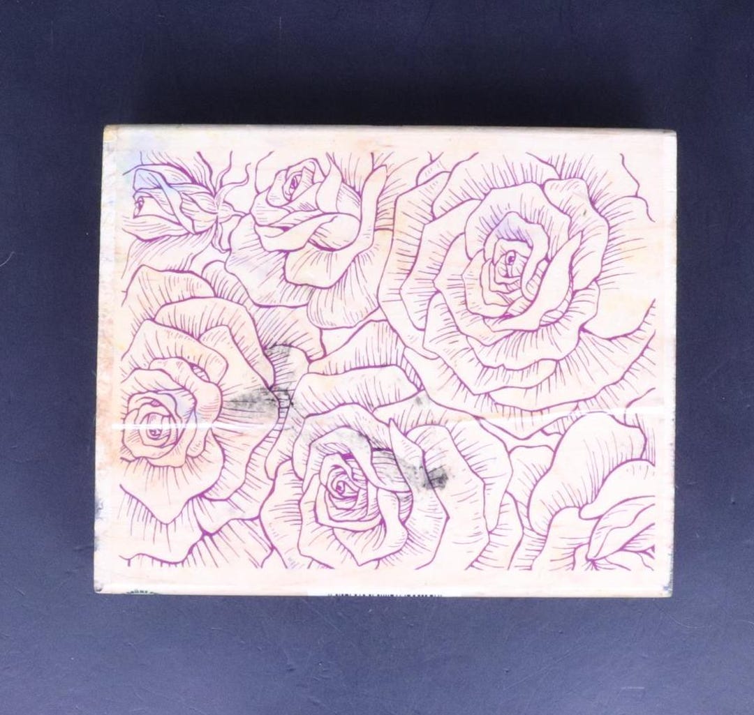Large Rose Stamp From All Night Media - Etsy
