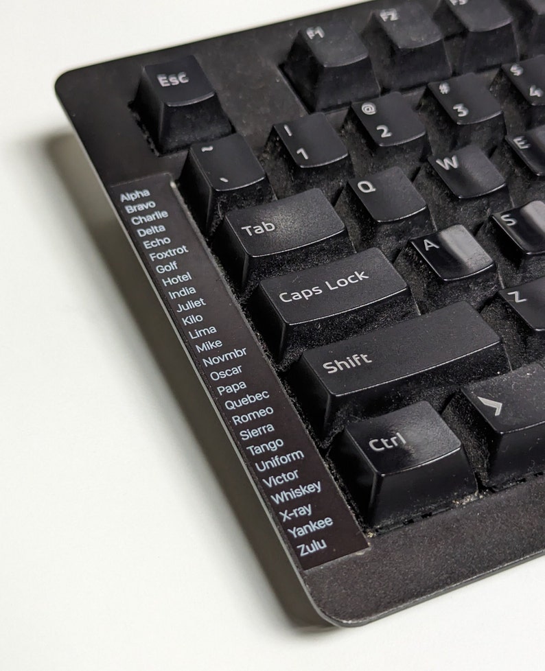 NATO Phonetic Alphabet Stickers for Keyboard or Monitor (variety) - Etsy