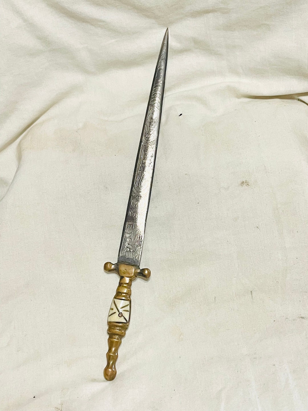 Antique MEXICAN DAGGER Knife ENGRAVED Carbon Blade Ellagarto - Etsy