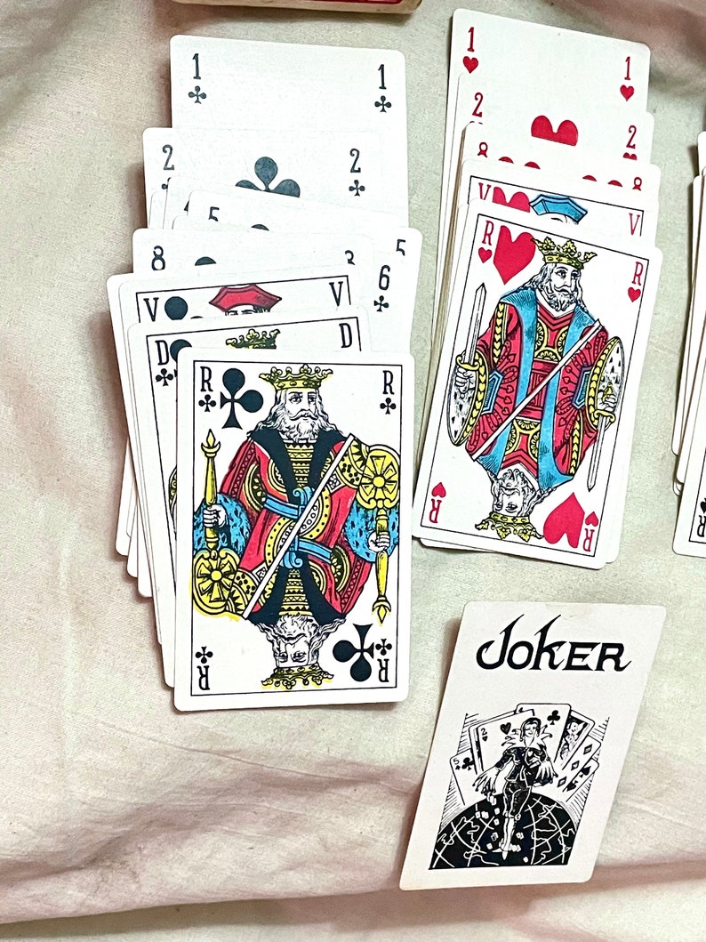 RARE Find Antique ROUSSA Belgian Genose 1930s Playing CARDS Deck With ...