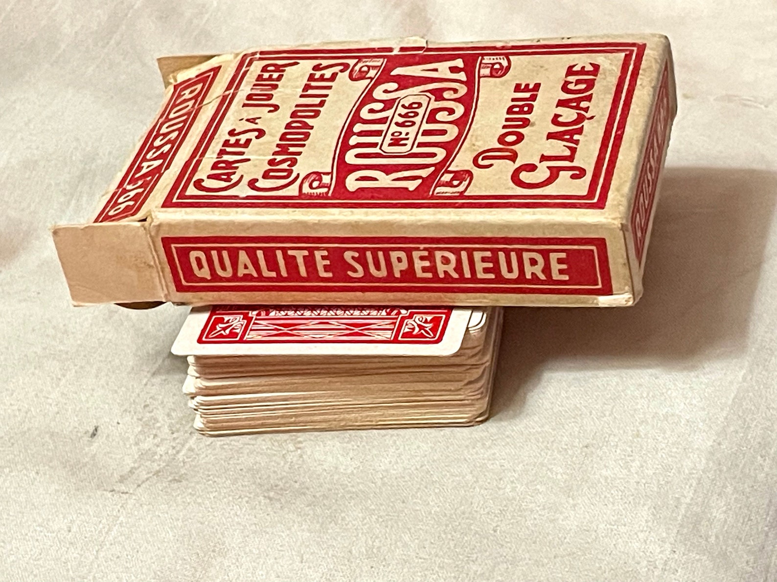 RARE Find Antique ROUSSA Belgian Genose 1930s Playing CARDS Deck With ...