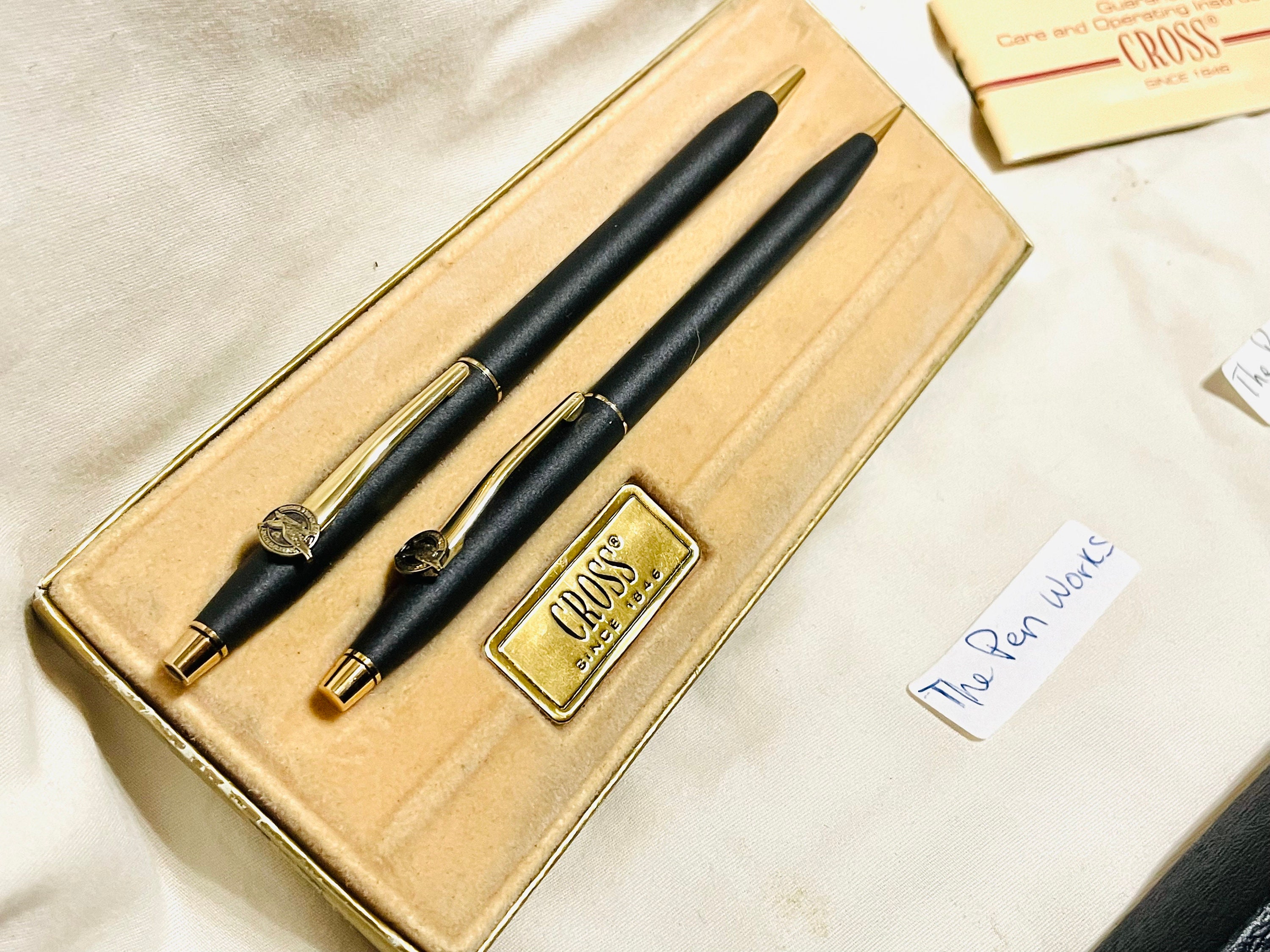 Vintage CROSS Classic Pen & Pencil SET Pratt and Whitney ENGINES ...