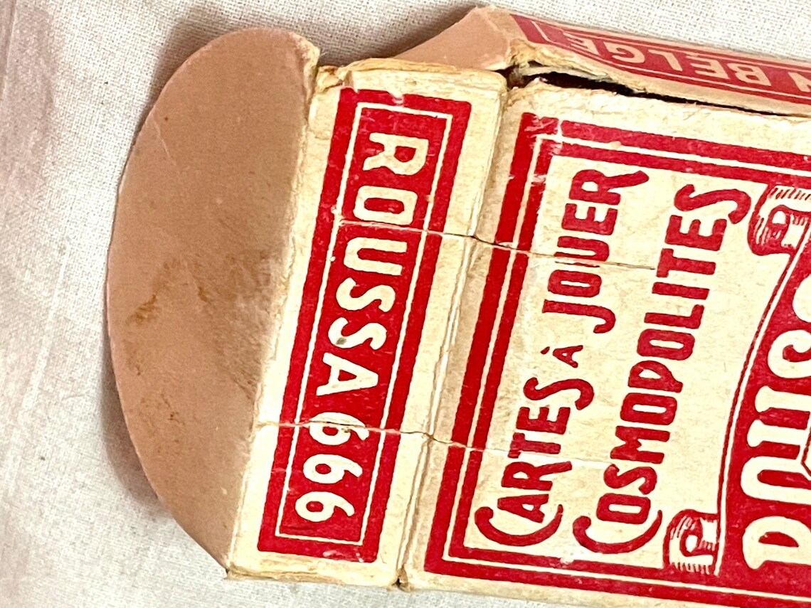 RARE Find Antique ROUSSA Belgian Genose 1930s Playing CARDS Deck With ...