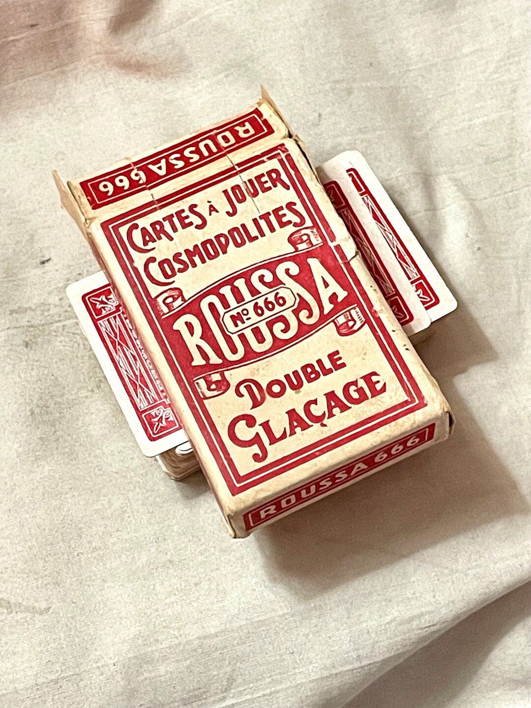 RARE Find Antique ROUSSA Belgian Genose 1930s Playing CARDS Deck With ...
