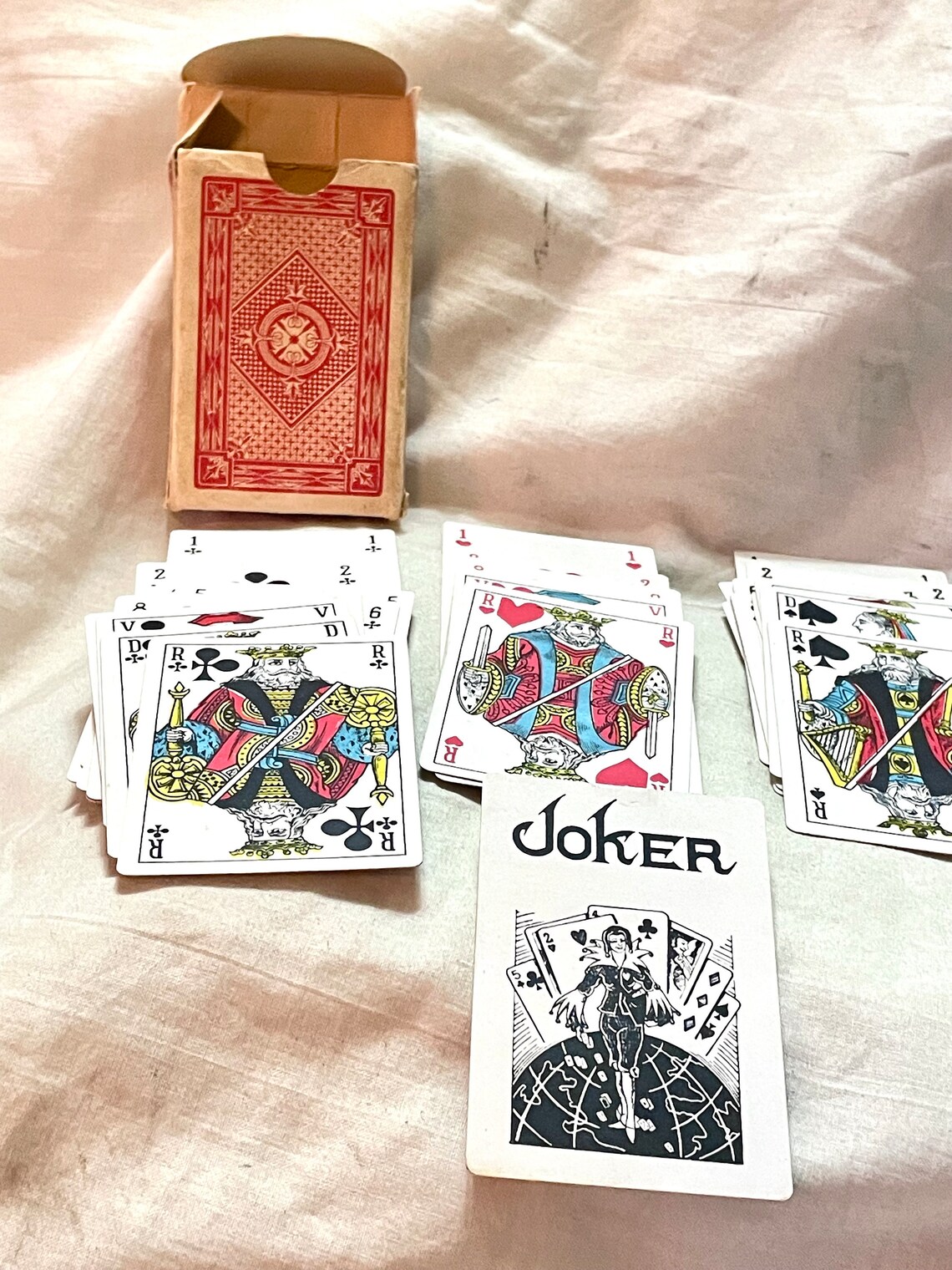 RARE Find Antique ROUSSA Belgian Genose 1930s Playing CARDS Deck With ...