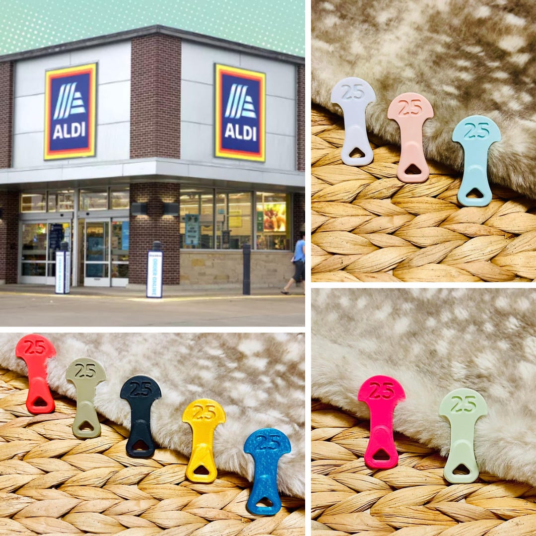Aldi Cart Key Aldi Quarter Keychain for Shopping Carts Keyring ...