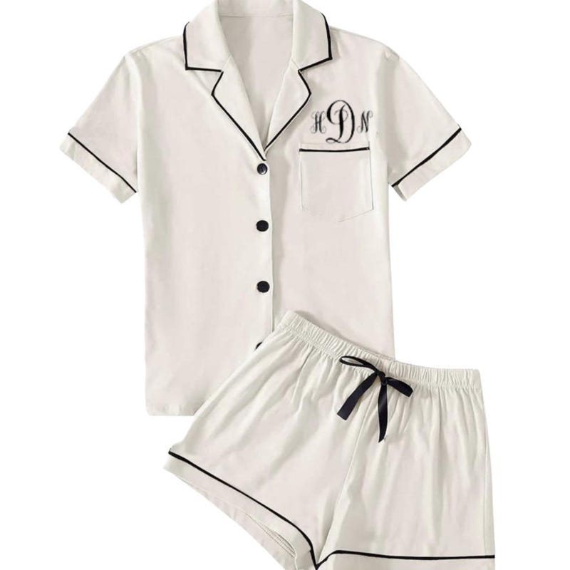 Monogram Pajamas - Etsy