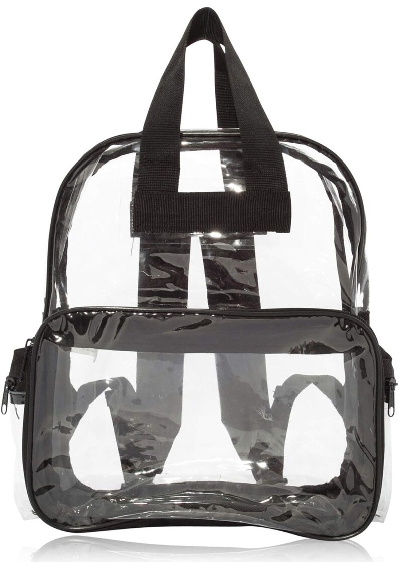 Personalized Clear Backpack: Monogrammed PVC School Bag, 15” - Etsy