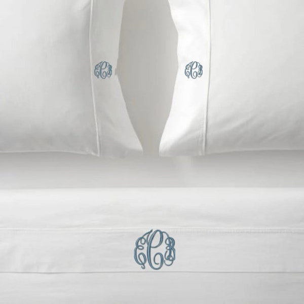 Monogram Bedding - Etsy