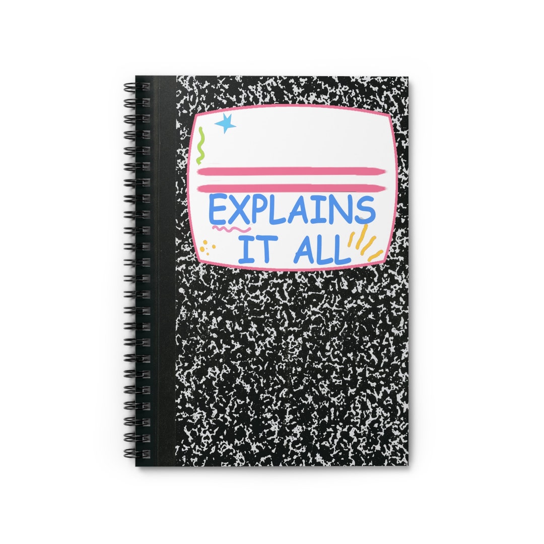 Your Name Explains It All Notebook 90's Clarissa Themed - Etsy