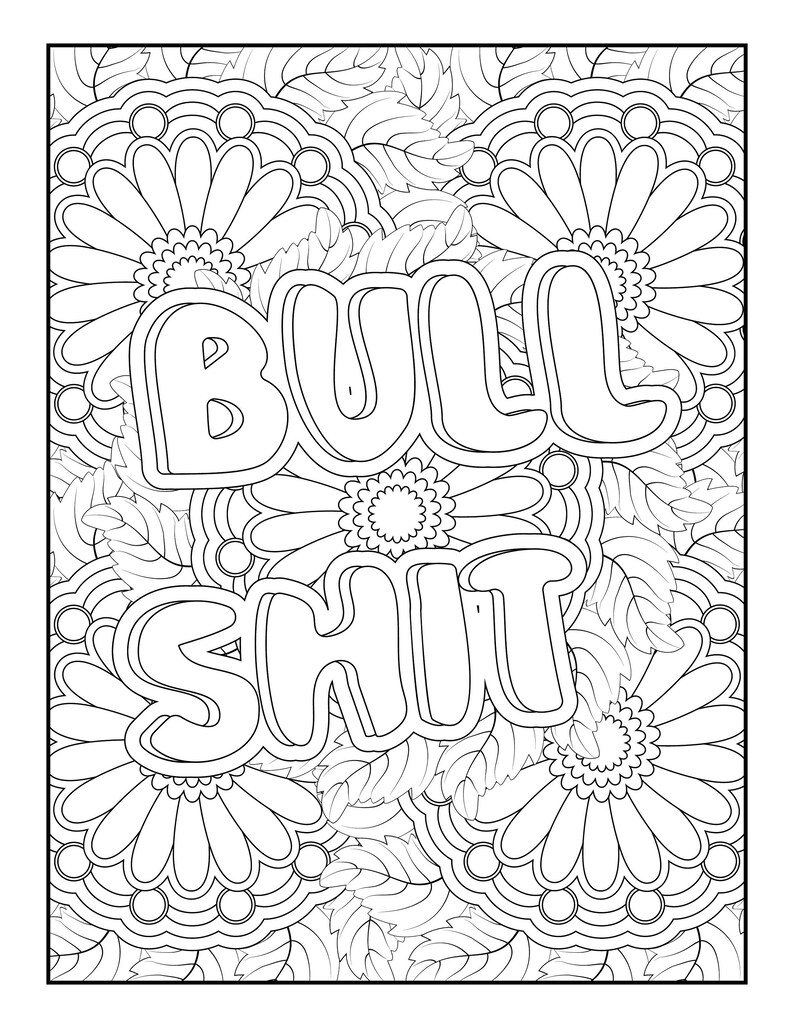 10 Cussing Coloring Pages Episode 3 - Etsy