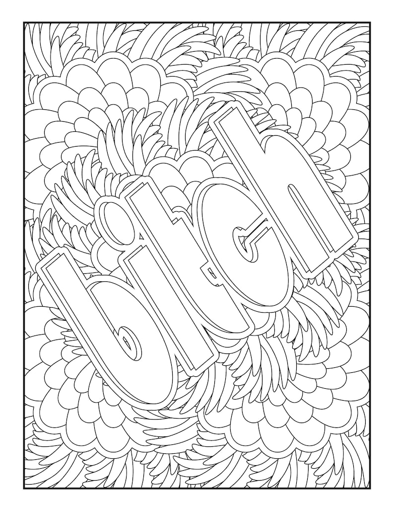 10 Cussing Coloring Pages Episode 2 - Etsy