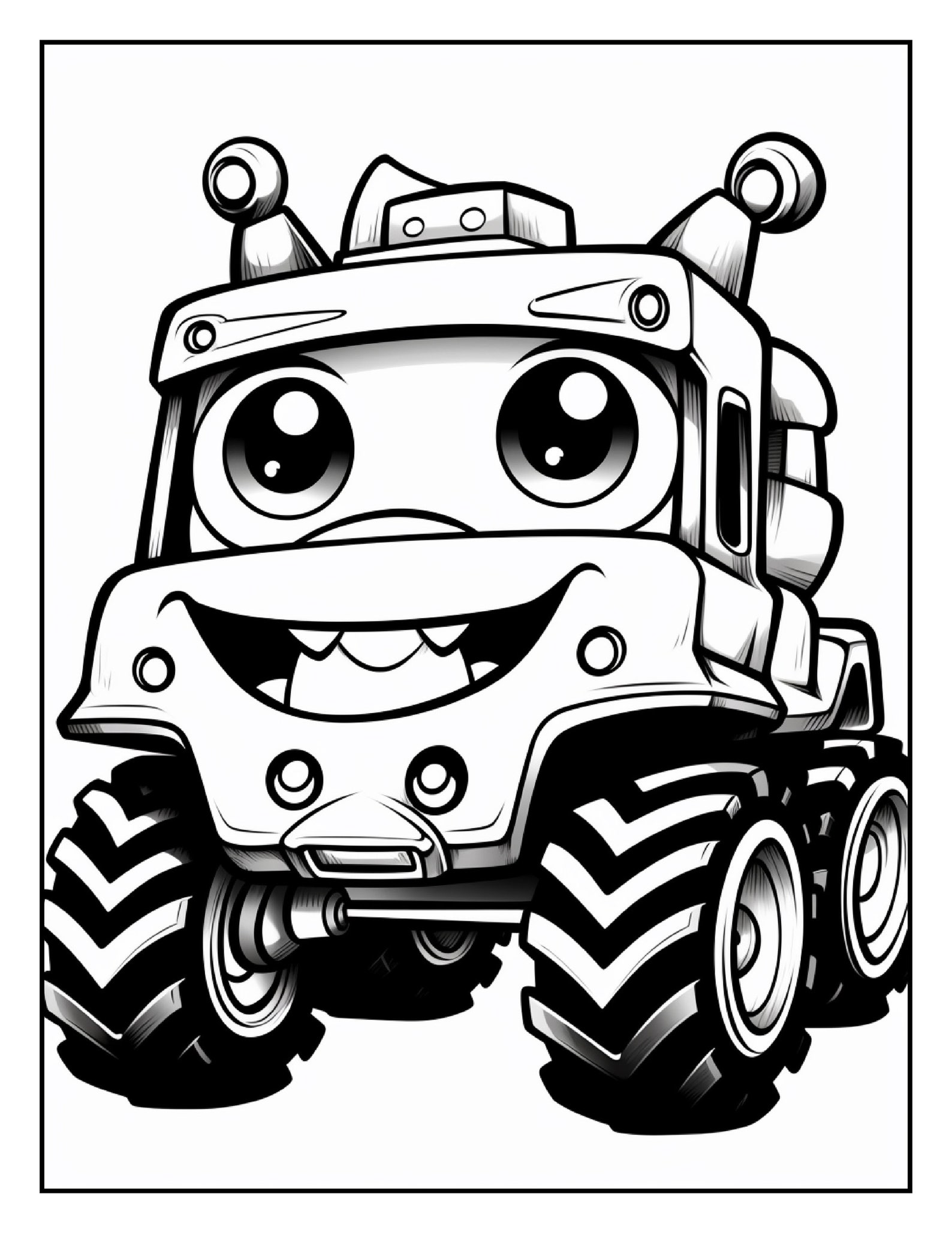 Monster Truck Monster Coloring Pages 180 - Etsy