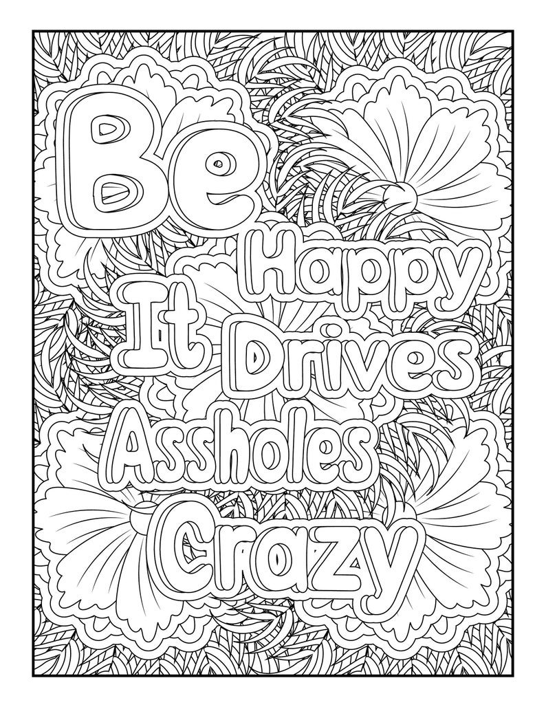10 Cussing Coloring Pages Episode 2 - Etsy