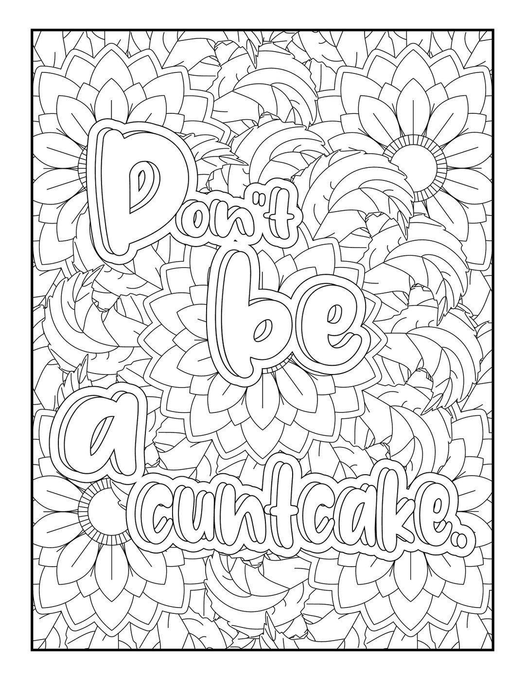 10 Cussing Coloring Pages Episode 6 - Etsy