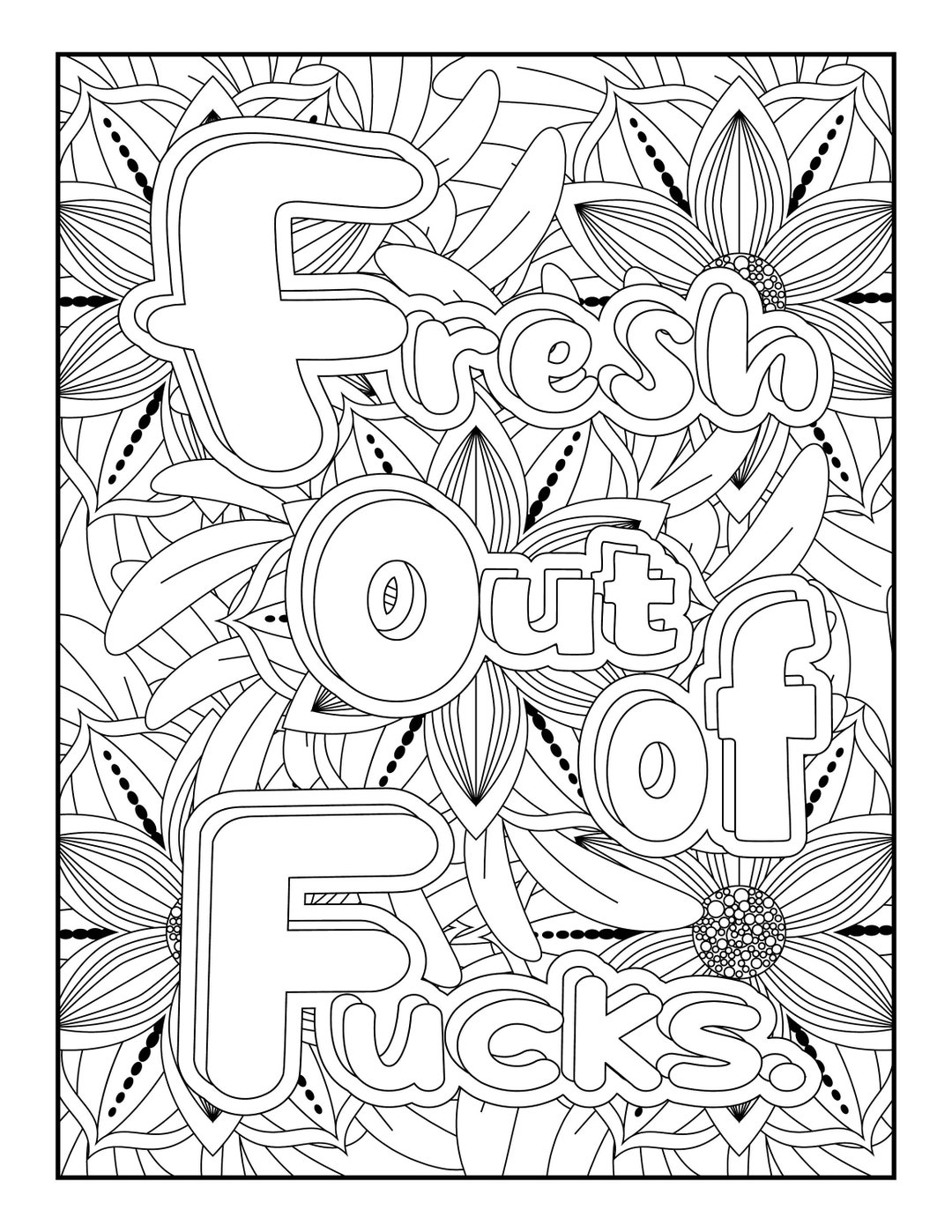 10 Cussing Coloring Pages Episode 5 - Etsy