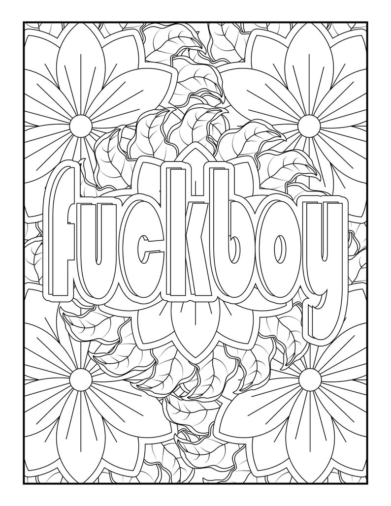 10 Cussing Coloring Pages Episode 3 - Etsy