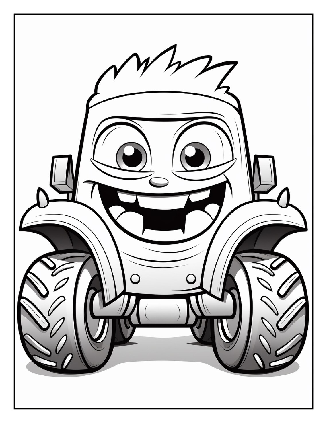 Monster Truck Monster Coloring Pages 180 - Etsy