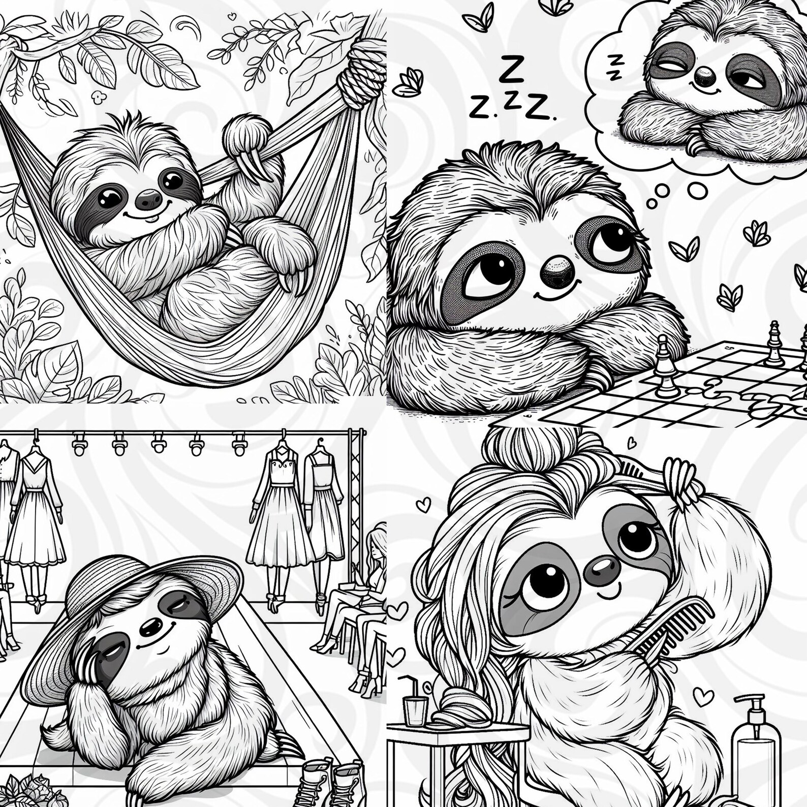 50 Adorable Sloths - Etsy