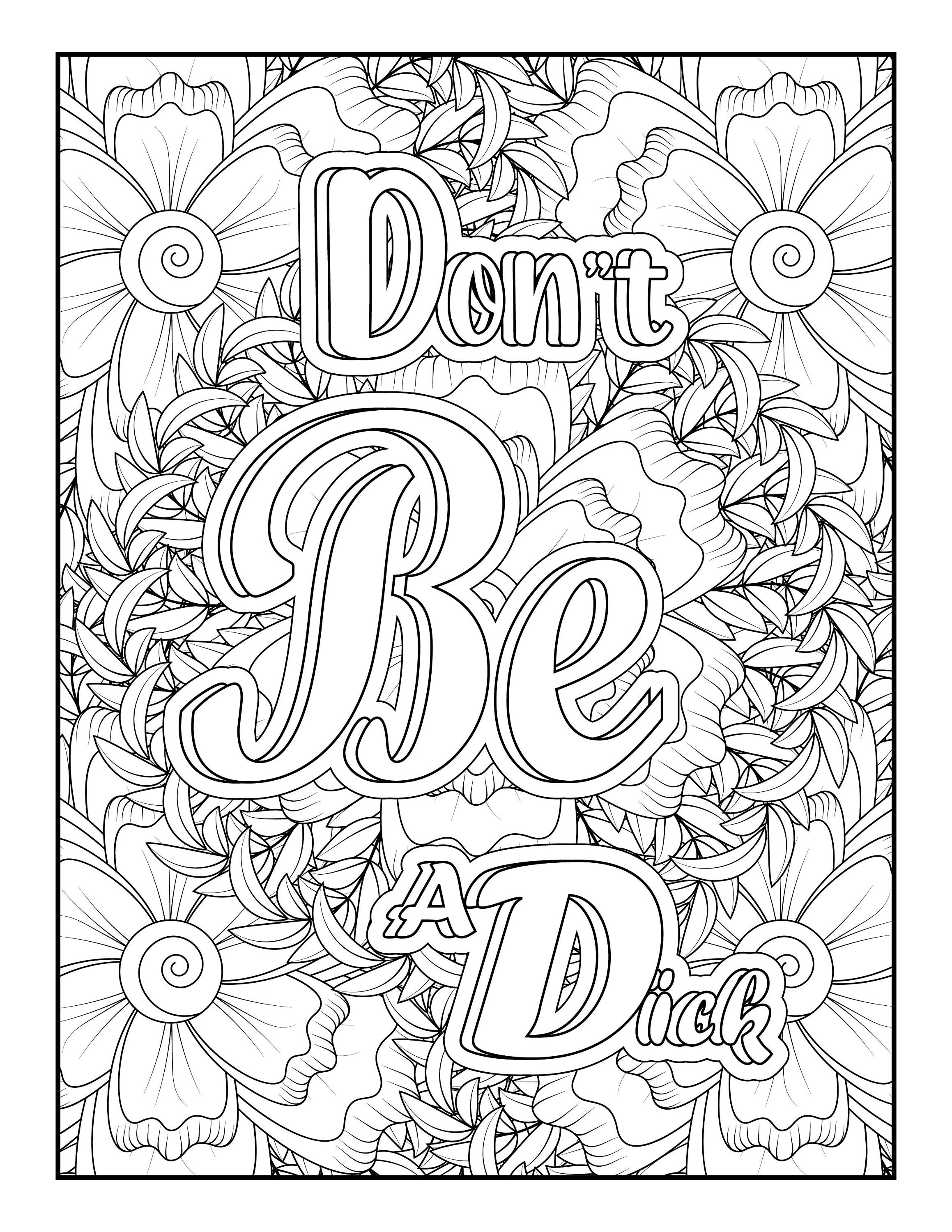 10 Cussing Coloring Pages Episode 4 - Etsy