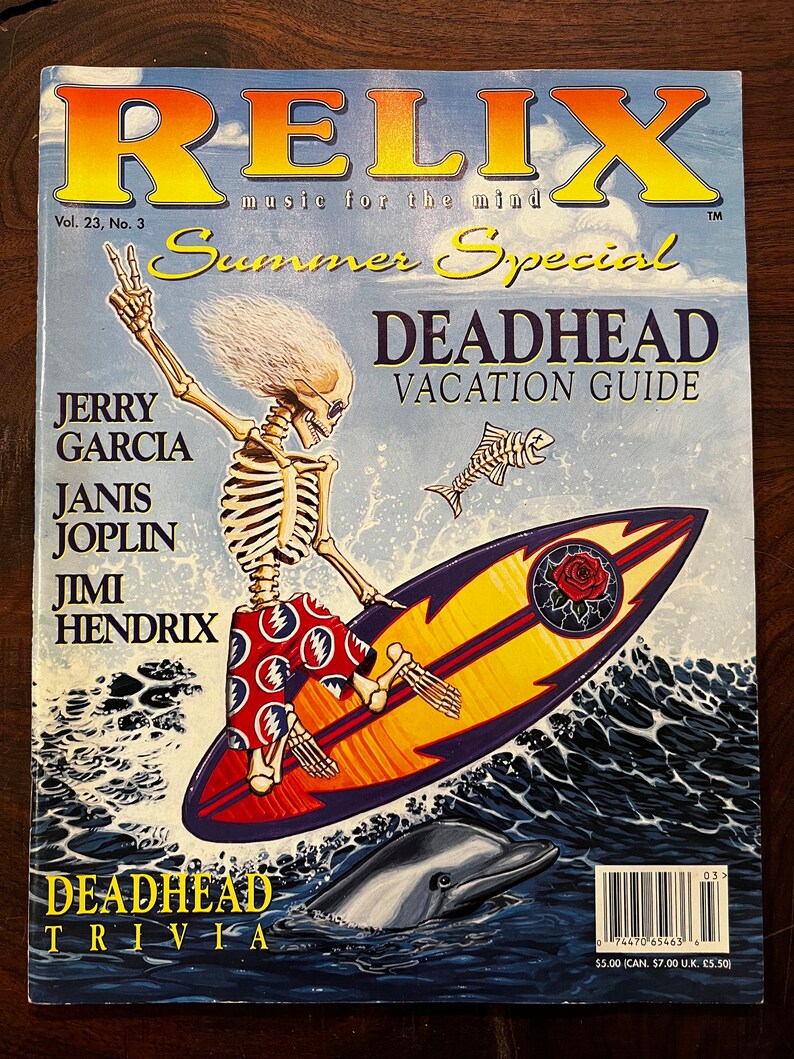 Relix Magazine Vol 23 No 3 Grateful Dead Jerry Garcia Magazine - Etsy