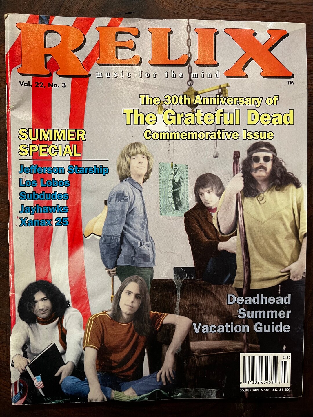 Relix Magazine Vol 22 No 3 Grateful Dead Jerry Garcia Magazine - Etsy