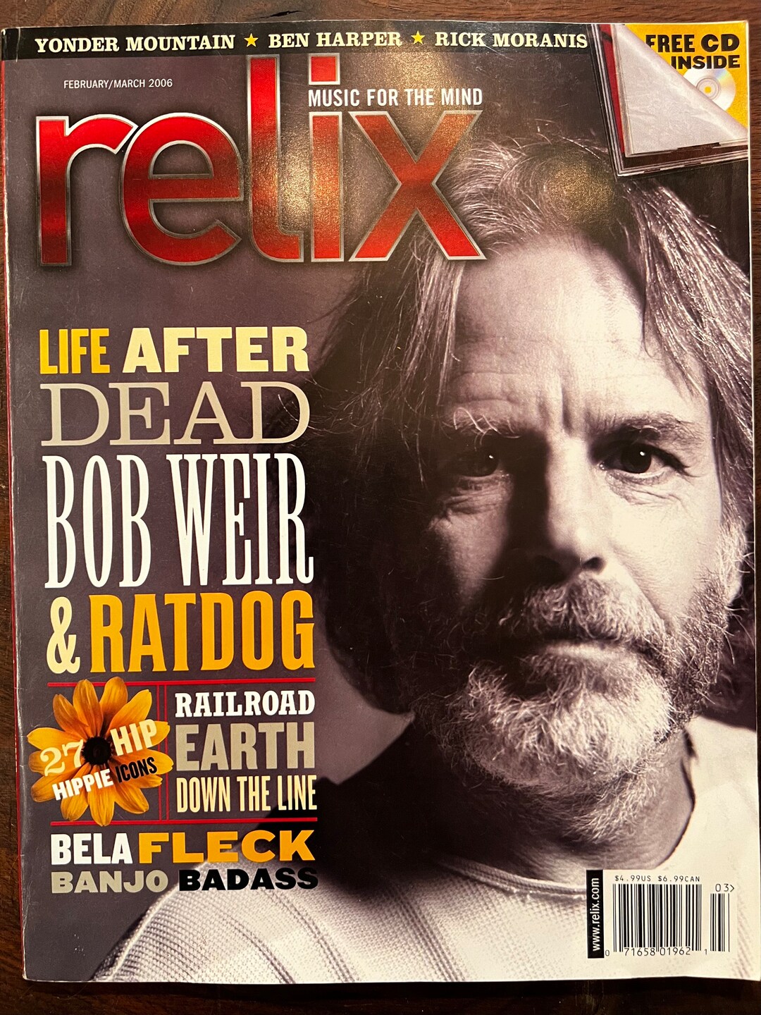 Relix Magazine March 2006 Grateful Dead Bob Weir - Etsy