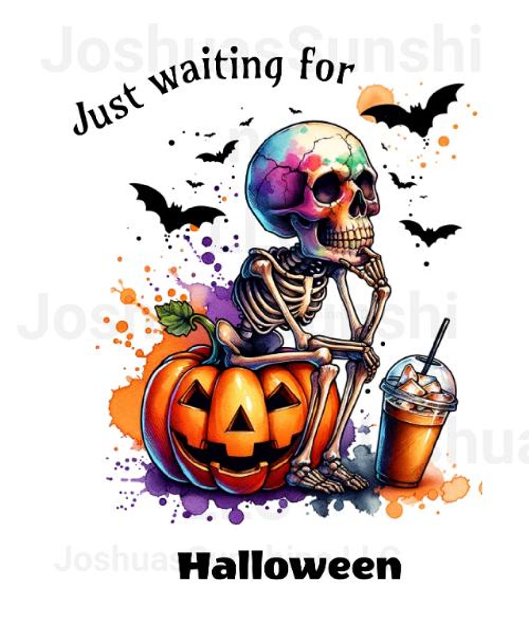 Just Waiting for Halloween, Just Waiting for Halloween PNG, Skeleton ...
