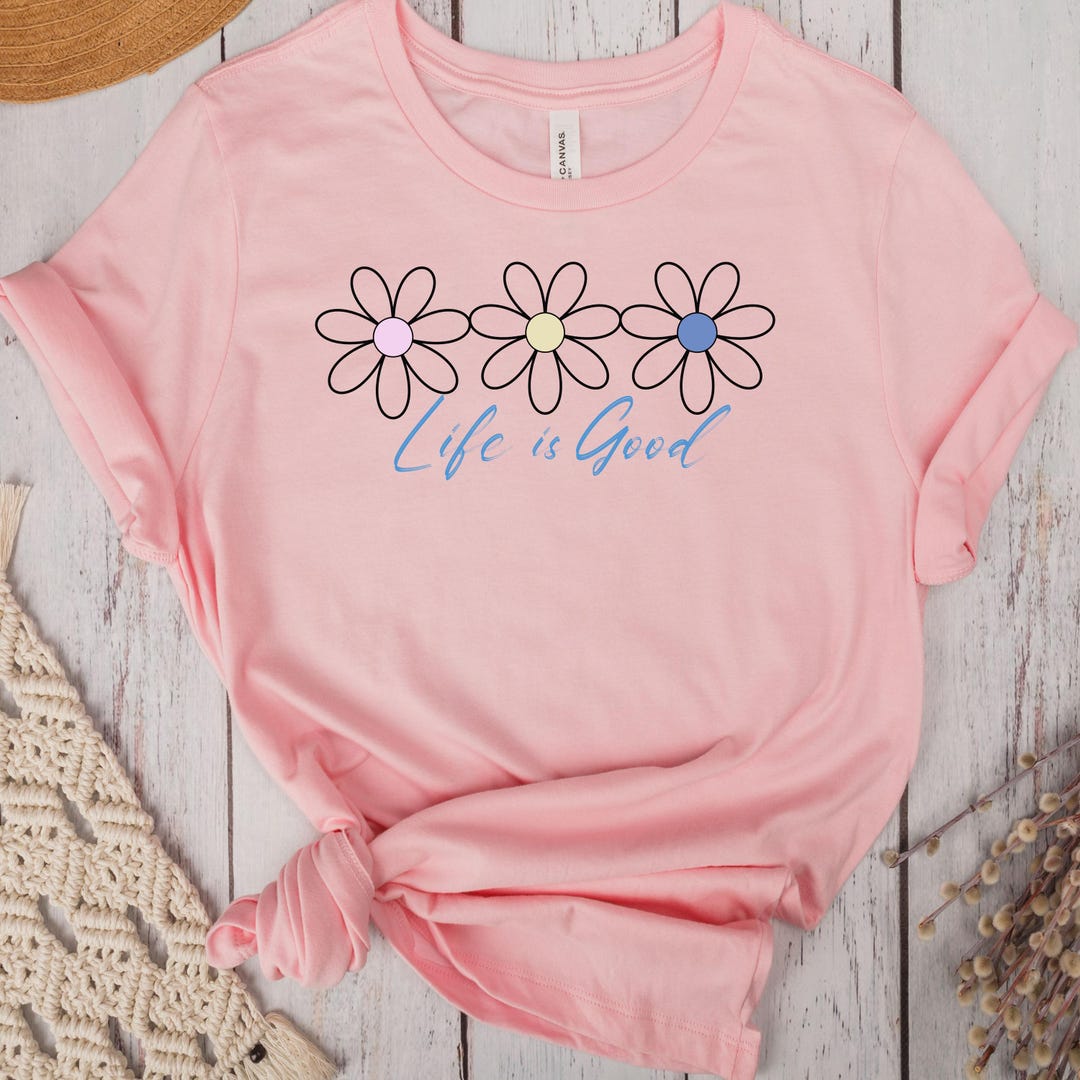 Life is Good Png, Daisy Digital Design, Positivity Quote PNG ...