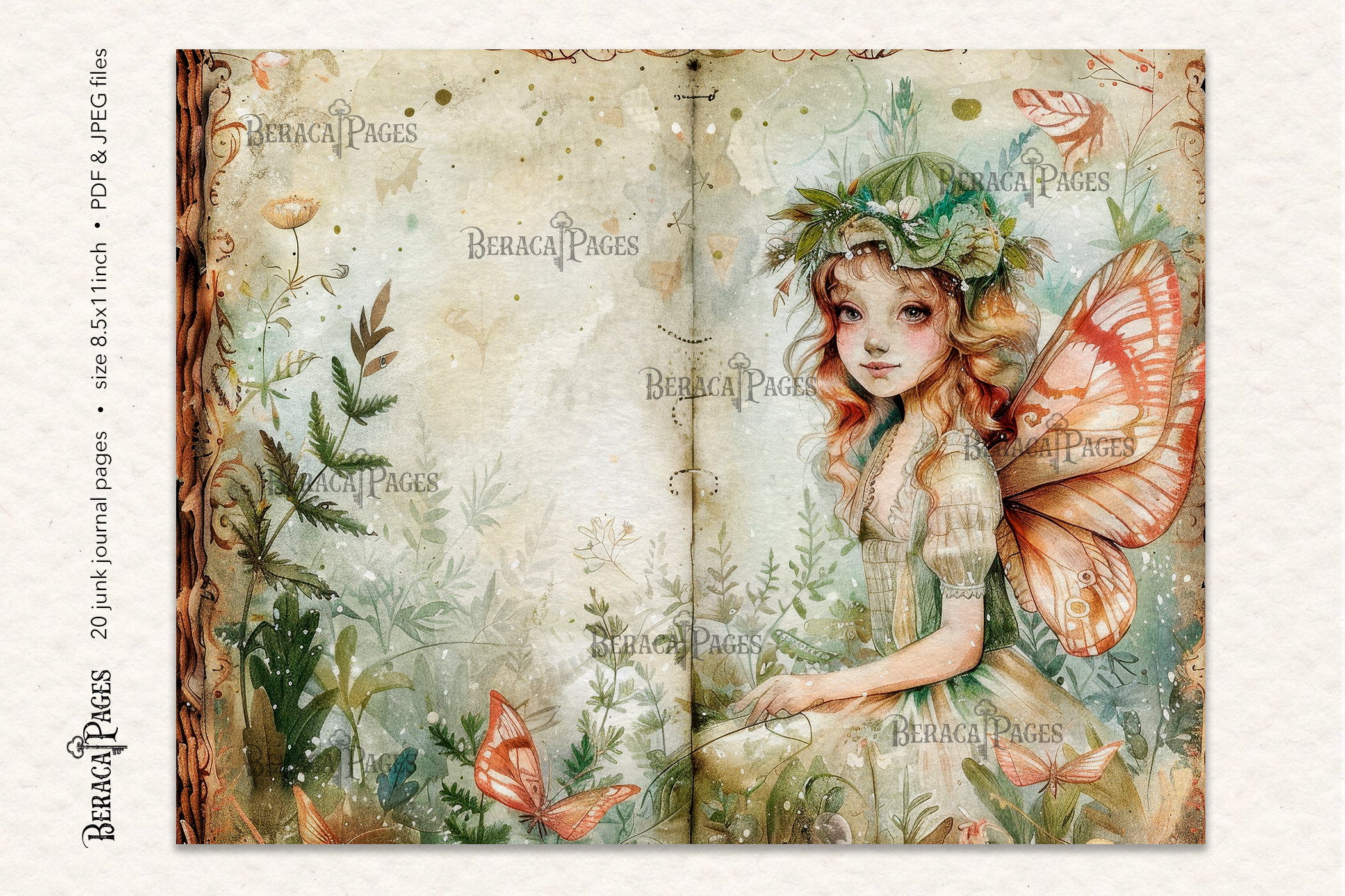 Cute Woodland Junk Journal, Printable Mushroom Journal, Baby Animals ...