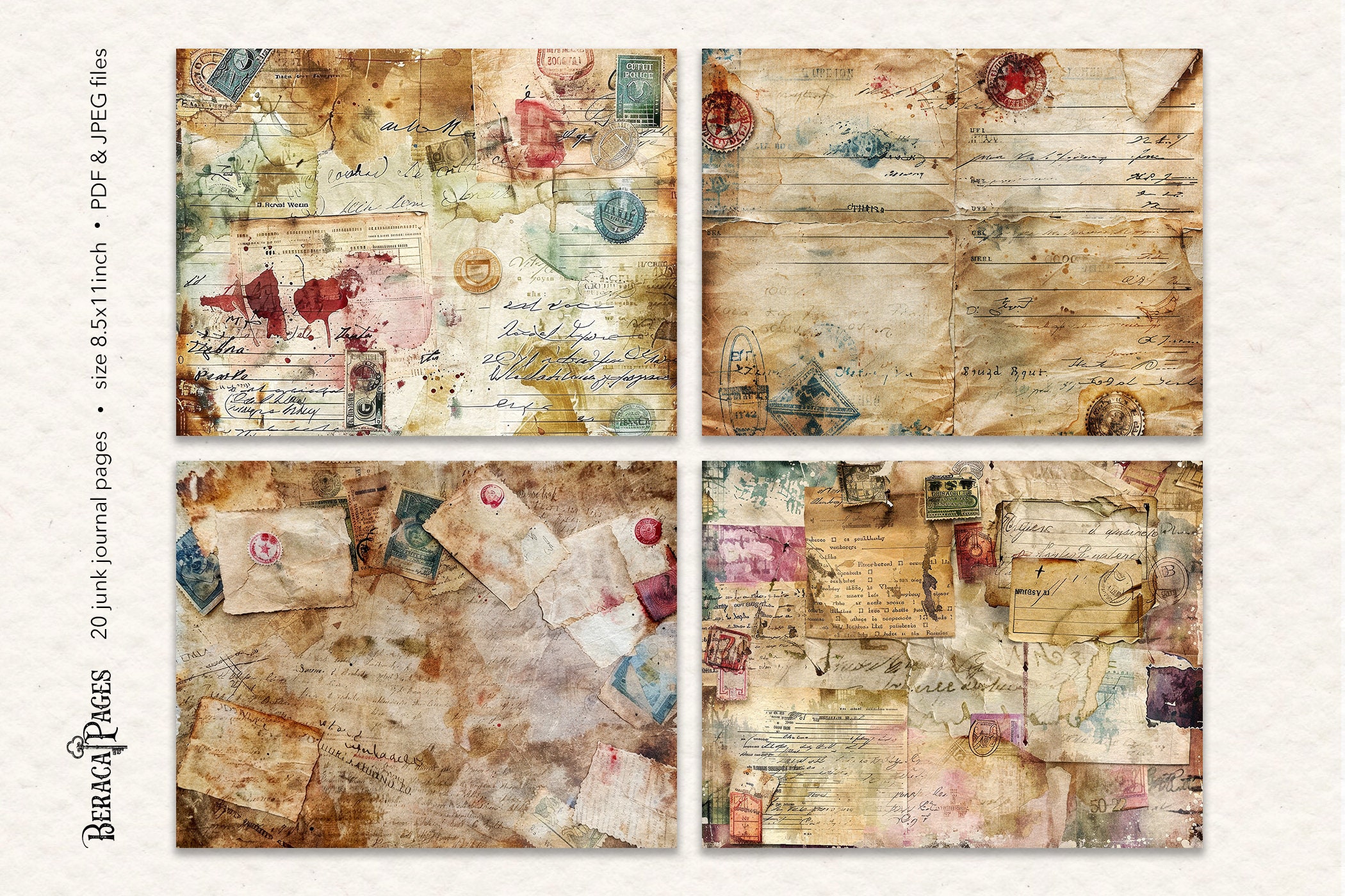 Mystery Letters Junk Journal, Murder Mystery Journal Printable ...