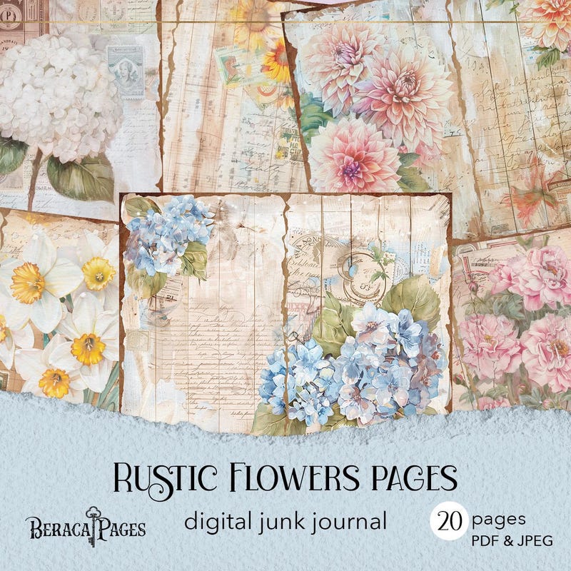 Rustic Junk Journal - Etsy