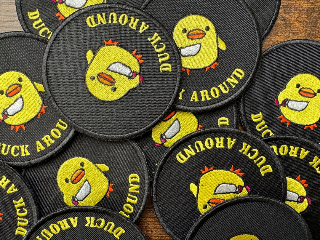 Embroidered Patch: "duck Around" - Etsy