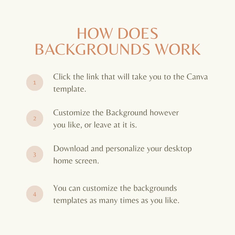 Desktop Background Template, Minimalist Desktop Organizer, Commercial ...