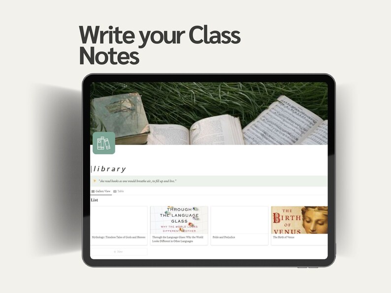 Notion Template Student Planner, Academic Notes & Schedule Planner ...