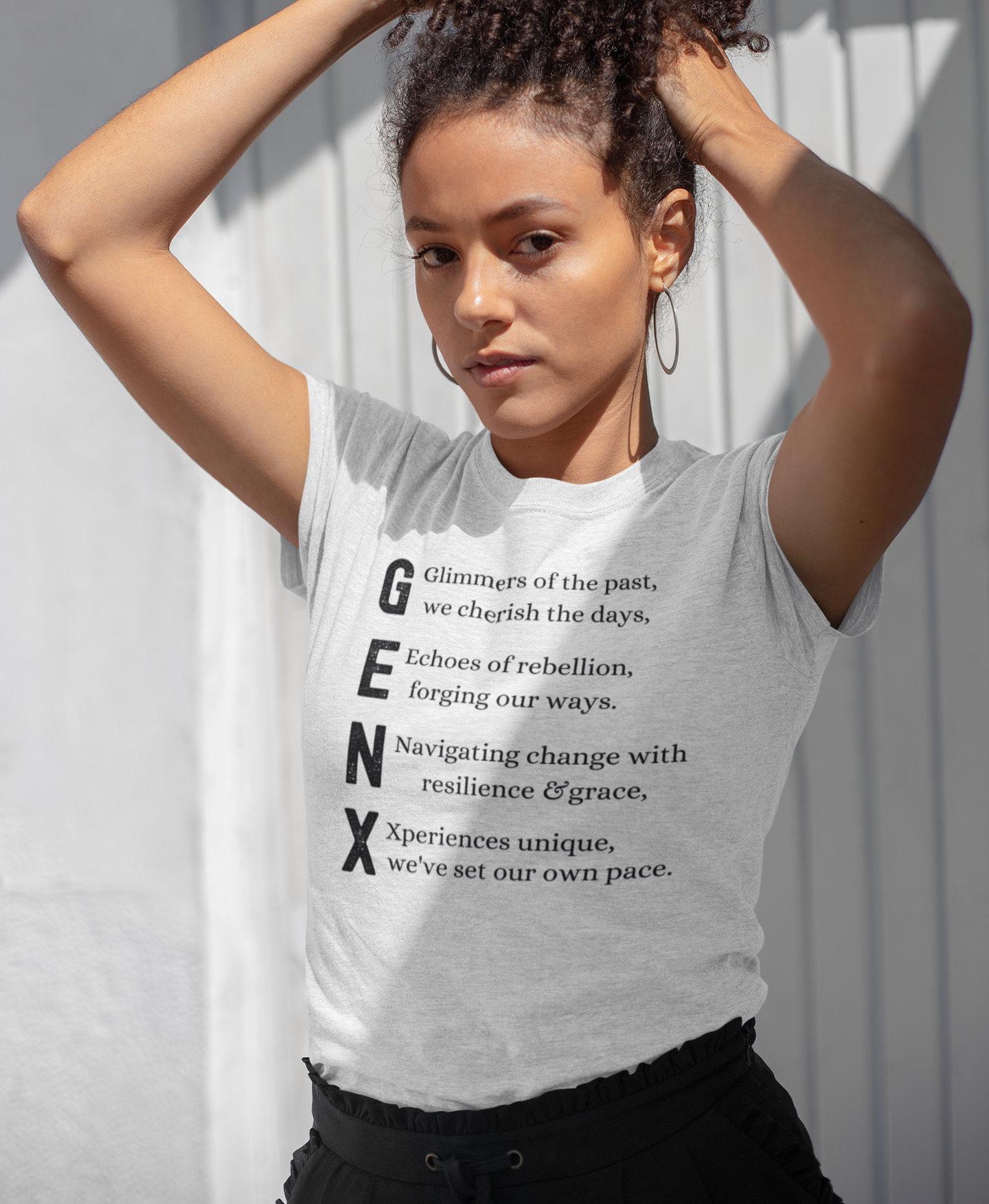 Gen X Acrostic Poem T-shirt, Inspirational Nostalgic Vintage Gift - Etsy