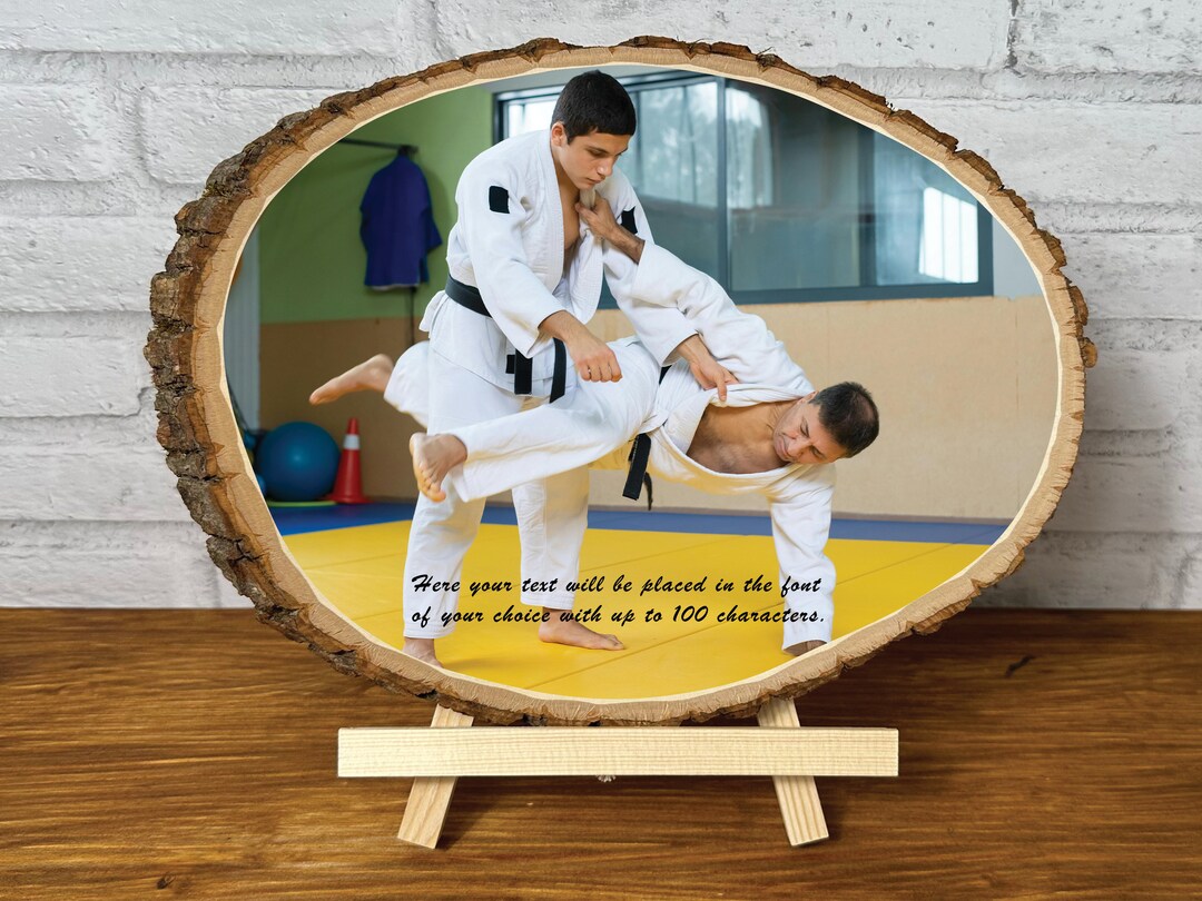 Custom MMA Art Personalized Decor Real Wood Slice With Barks MMA ...