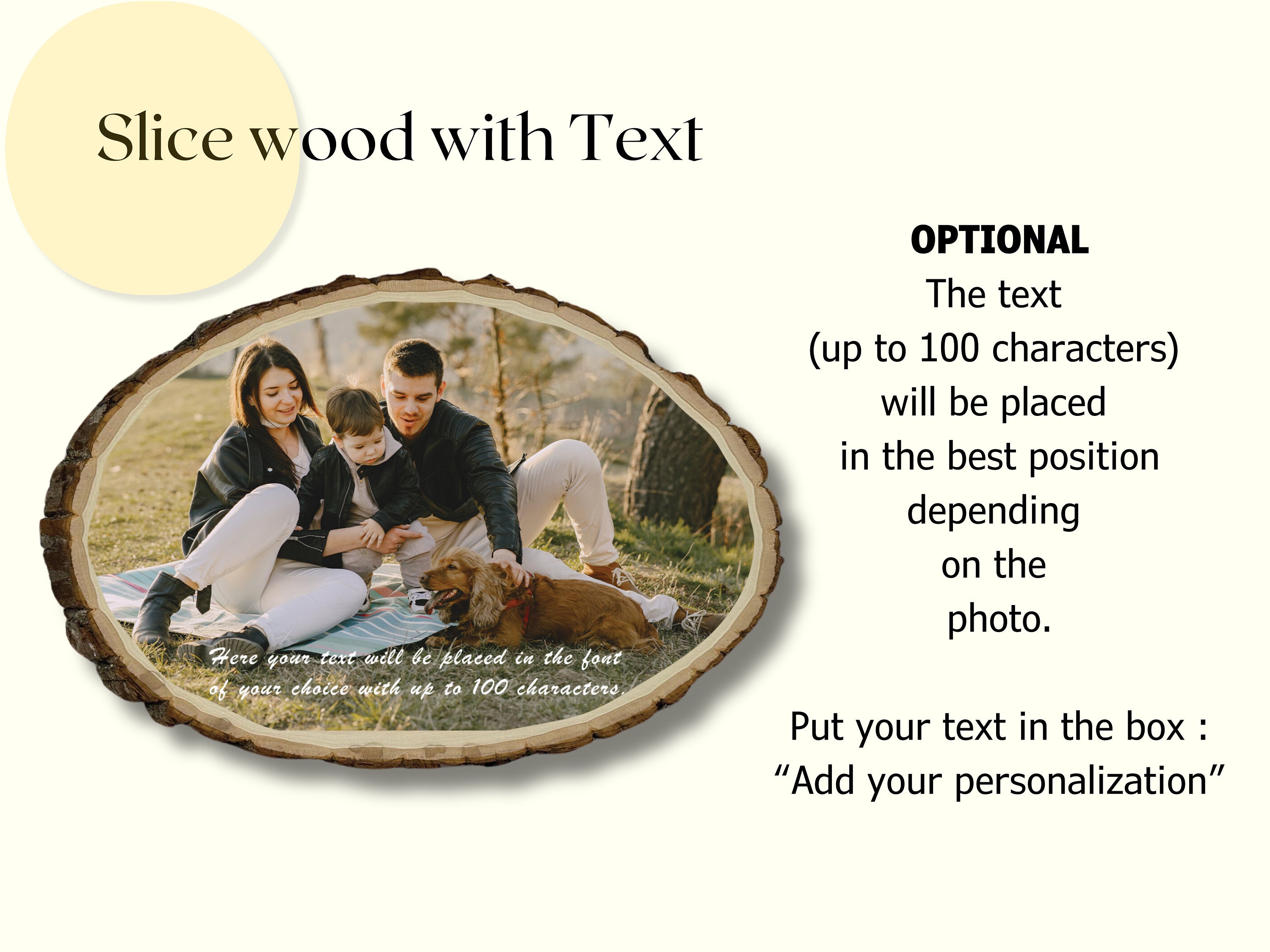 Custom Photo Transfer Wood With Your Picture Family Gift Idea Real Wood ...