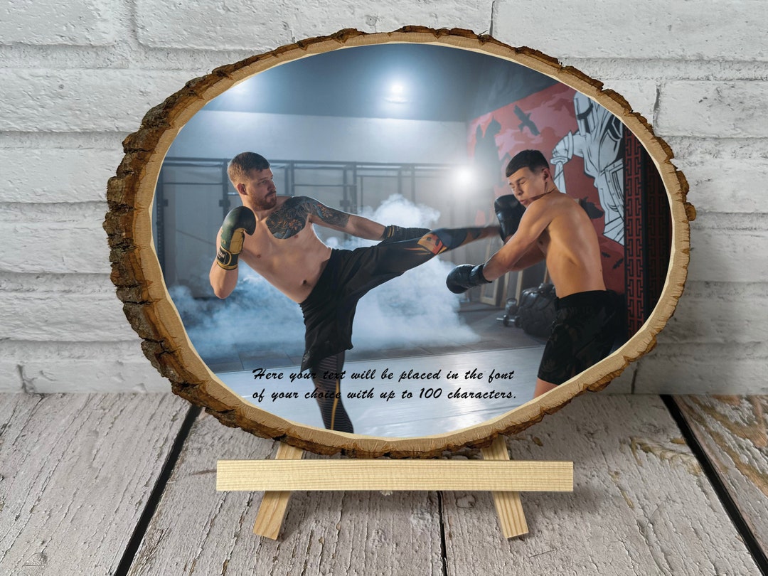 Martial Arts Wall Art Karate Decor Sign MMA Picture Wood Jiu Jitsu ...