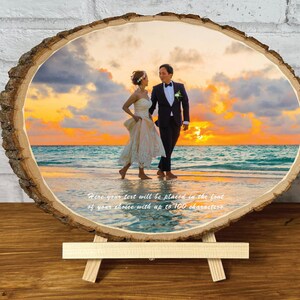Custom Wood Print Photo Personalized Portrait From Picture Wood 5th ...