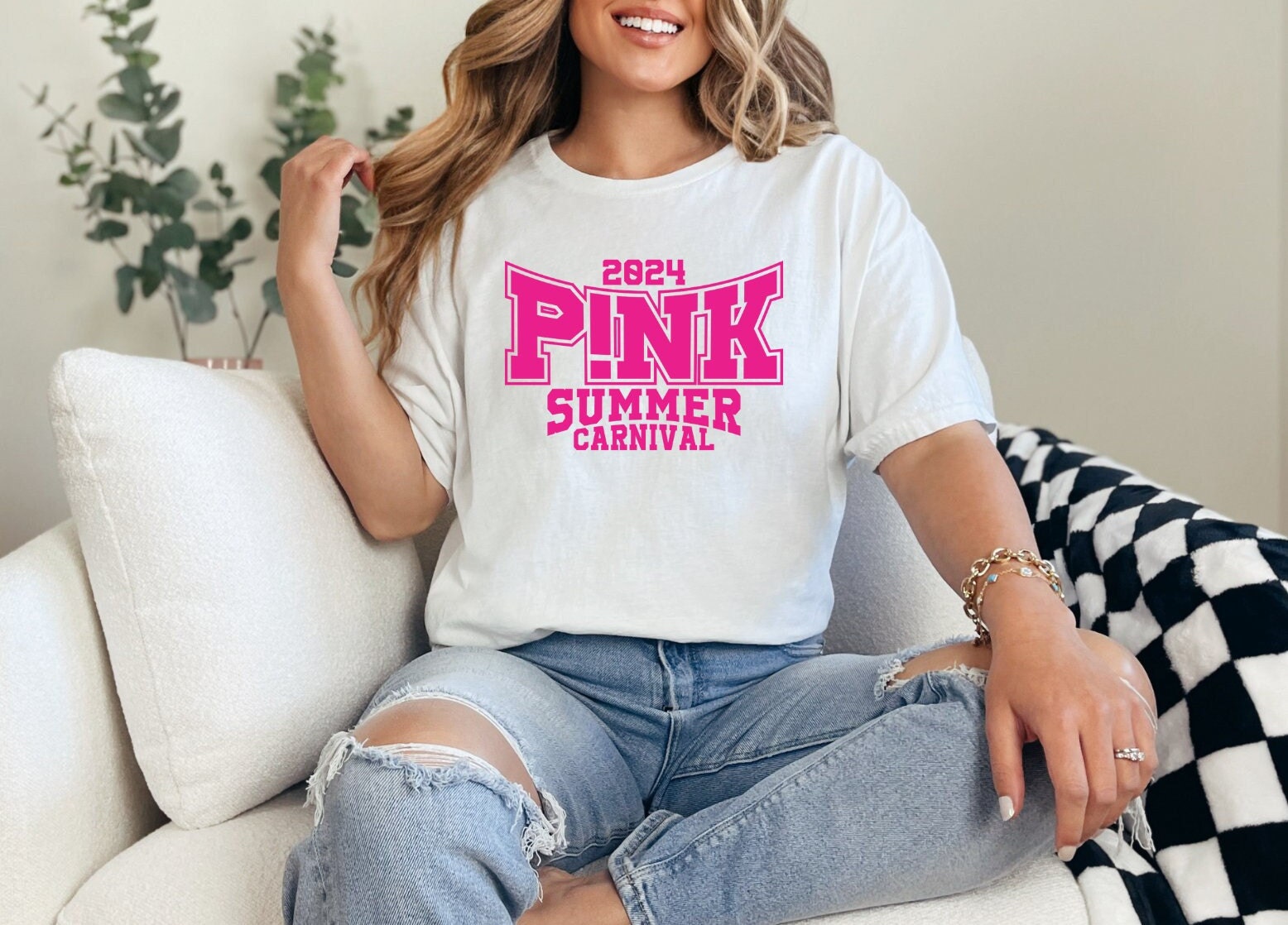 Pnk Pink Singer Summer Carnival 2024 Tour Shirt Pink Fan Lovers Shirt ...