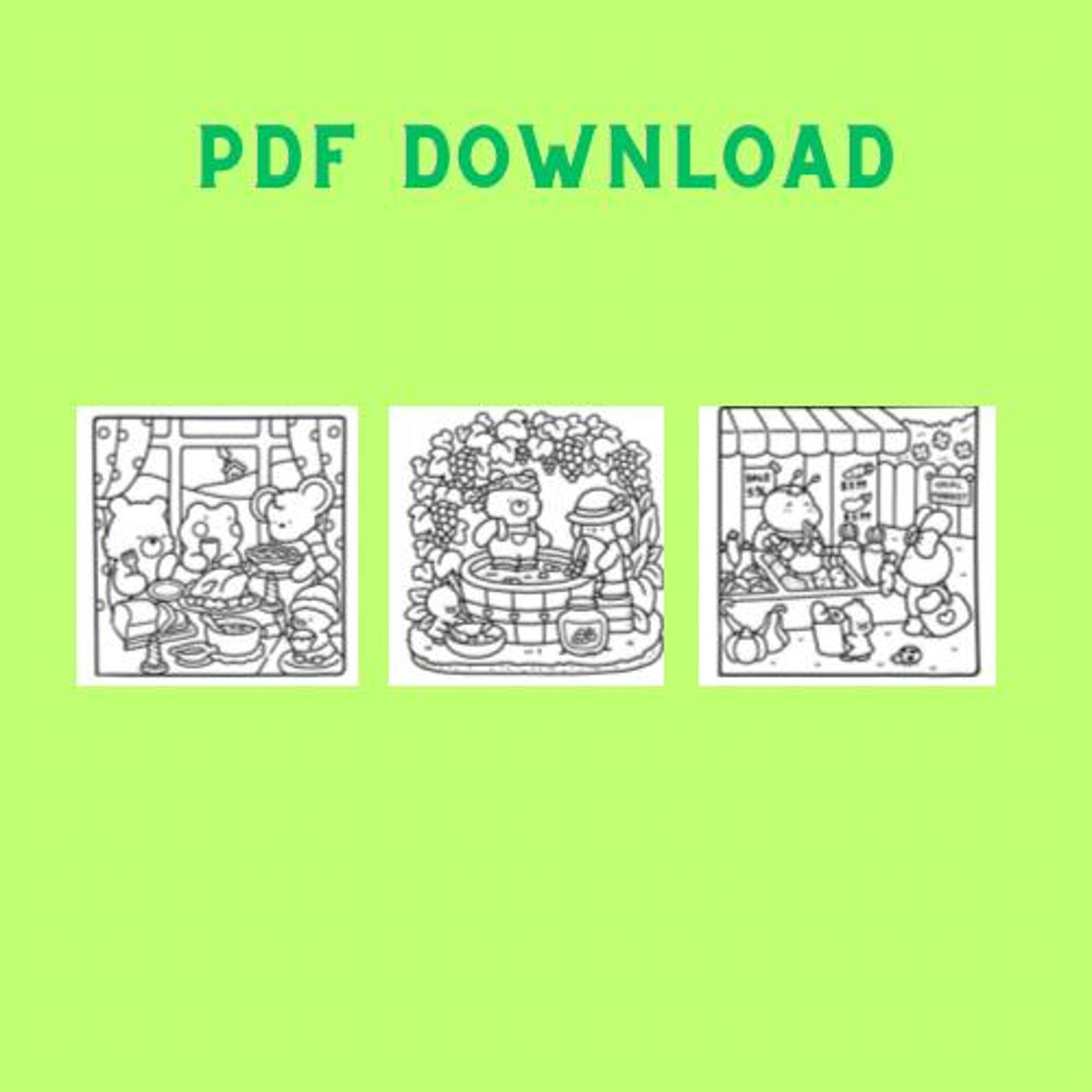 Coco Wyo Comfy Days Cute & Comfy Coloring Book Digital Download - Etsy