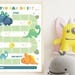 Dinosaurs Reward Chart Printable Behavior Chart Daily Chore Chart Kids ...