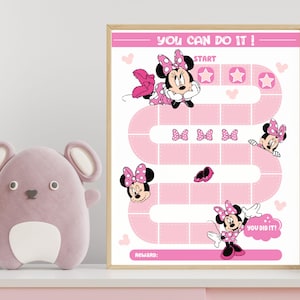 Minnie Mouse Reward Chart | Printable Behavior Chart | Daily Chore ...
