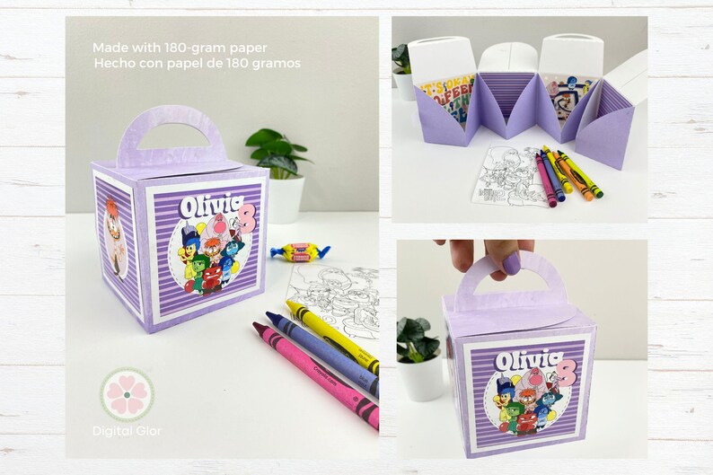 Digital Surprise Box Template SVG & Studio Files for Cutting Machines ...