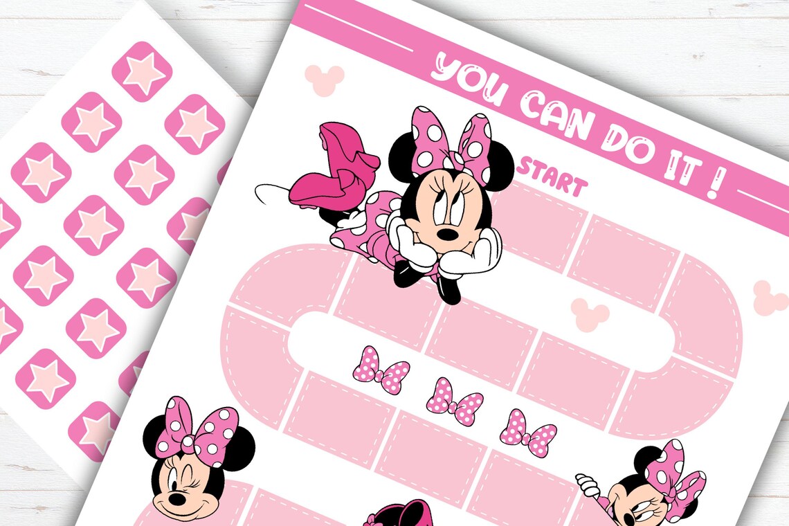 Minnie Mouse Reward Chart | Printable Behavior Chart | Daily Chore ...